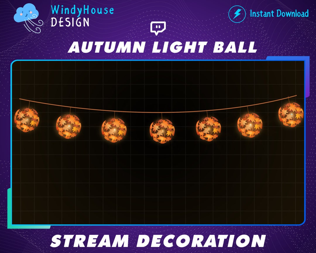 Animated Autumn Leaves Stream Decoration - Maple Leaf Overlay/ Twitch ...