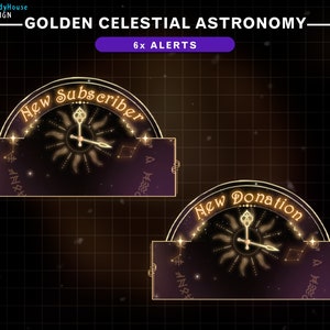 Celestial Twitch Alerts, Stream Elements Alerts, Witchy Aesthetics Celestial Alerts, Twitch ...