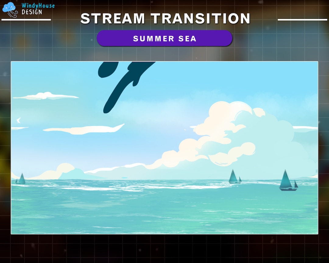 Sea Stream Transition, Summer Twitch Transition for Ocean Twitch ...