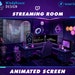 Animated Streaming Room Twitch Stream Package, Game Room Twitch Overlay ...