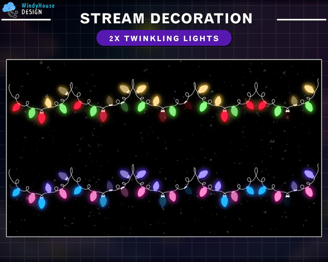 2x Animated Twinkle Lights Stream Decoration - Etsy