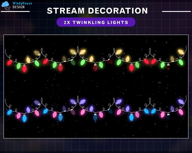2x Animated Twinkle Lights Stream Decoration - Etsy