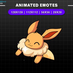 Animated Bongo Eevee Twitch Emote, Cute Kawaii Pokemon Stream ...
