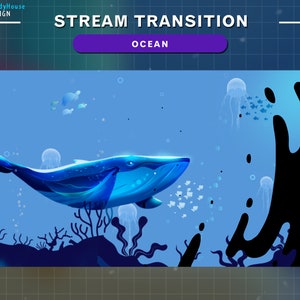 Animated Stream Bundle Day and Night Game Room Ocean, Animated Twitch ...