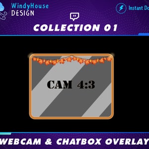Animated Webcam Overlay, Twitch Webcam Border, Cute Twitch Chat-box ...