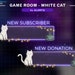 Animated Cute White Cat Twitch Alerts, Cute Cat Stream Alerts - Etsy