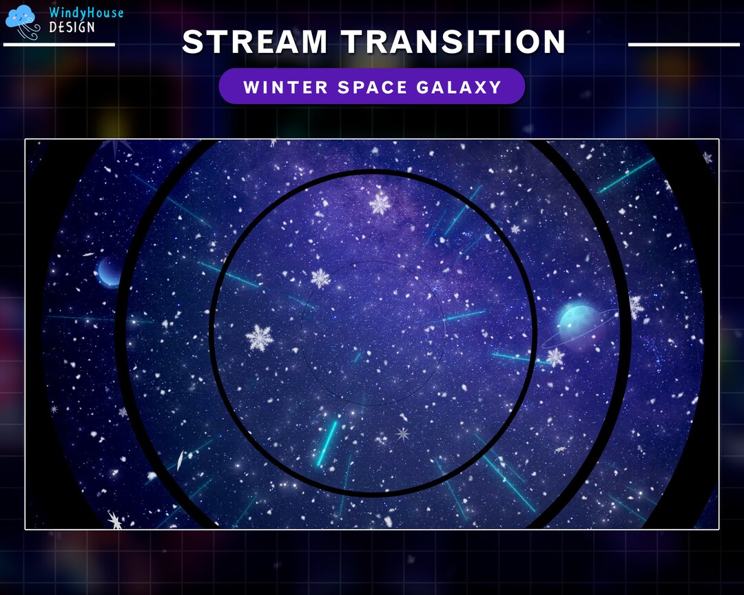 Stream Transition Christmas Starburst Galaxy, Twitch Transition ...