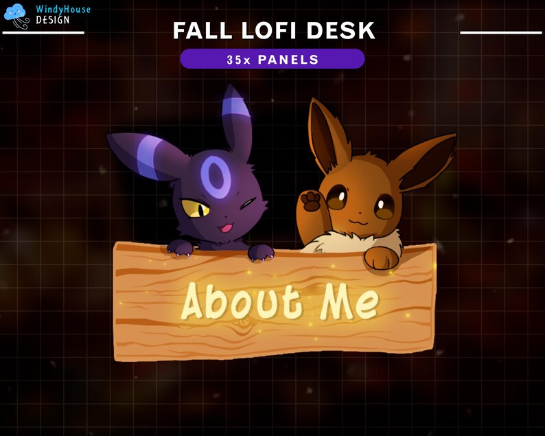 Animated Fall Lofi Desk Stream Package, Aesthetic Autumn Twitch Overlay ...