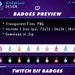 30x Fire Bit Badges/ Twitch Tier Badges / Rainbow Fire / Number Bit ...