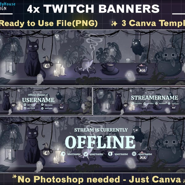 Black and White Discord Banners - Etsy