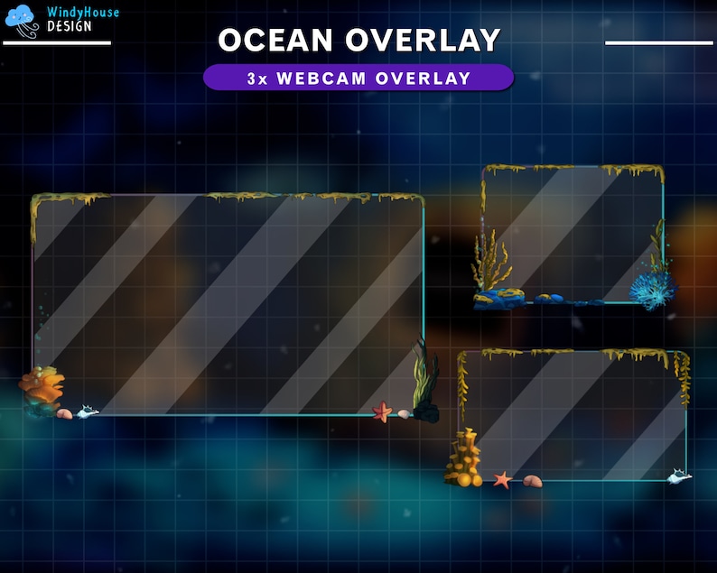 Ocean Animated Webcam Twitch Overlay, Sea Webcam Overlay - Etsy