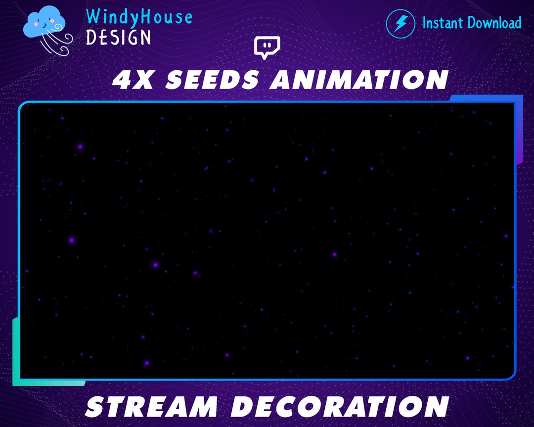 Animated Floating Particles Twitch Stream Decoration , Bokeh Falling Dust, Glowing Particles ...
