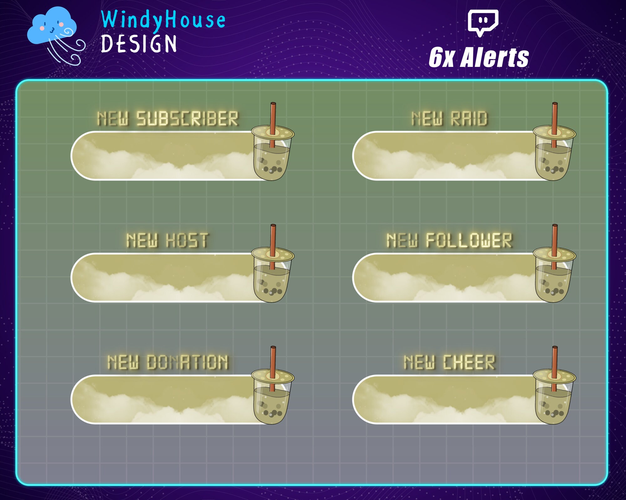 Cozy Twitch Overlay Stream Package, Cozy Room Stream Overlay, Day Theme ...