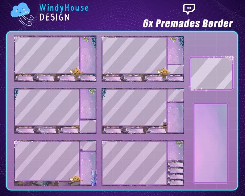ANIMATED Cozy Room Twitch Stream Package, Lofi Aesthetic Sakura Falling ...