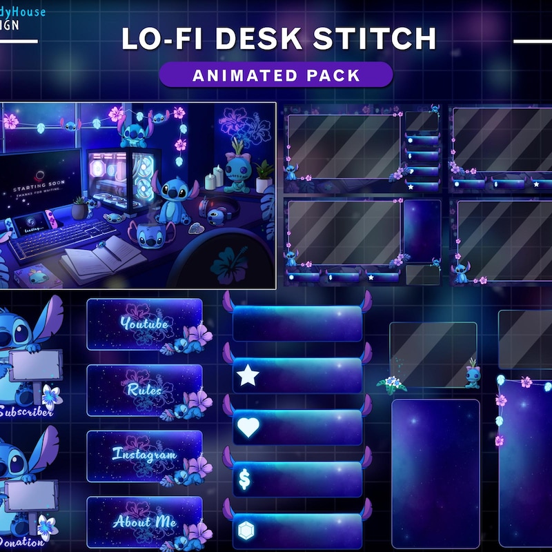 Stream Overlays Desk - Etsy