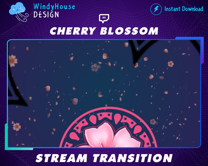 Animated Stream Transition Sakura Cherry Blossom Transition - Etsy
