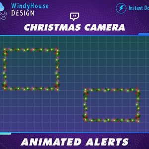 6x Animated Christmas Webcam Overlays, Xmas Cute Facecam, Cute Custom ...