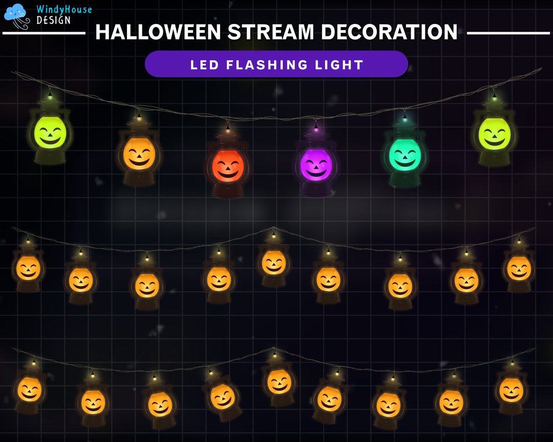 Smiley Face Lights Twinkle Lights Stream Decoration for Twitch With ...