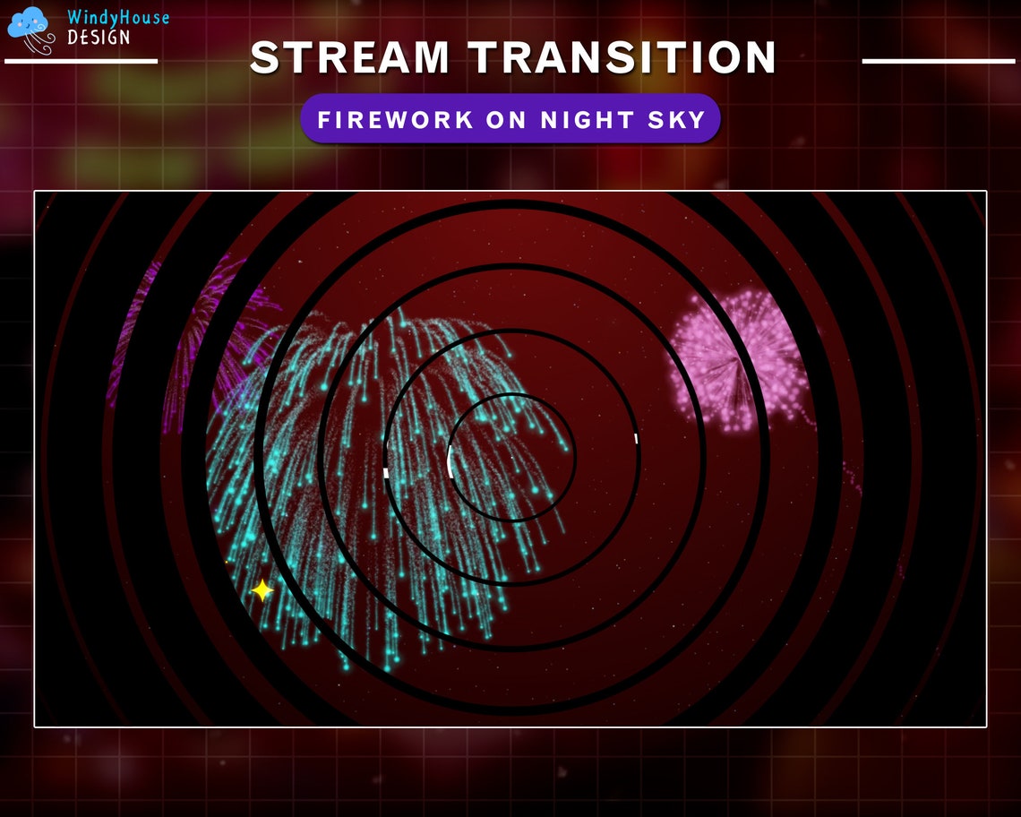 Animated New Year Stream Transition, Firework Twitch Transition, NYE ...