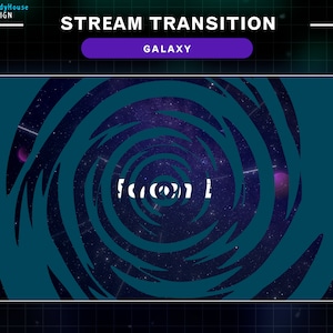 Stream Transition Starburst Galaxy, Twitch Transition Galaxy Planet for ...