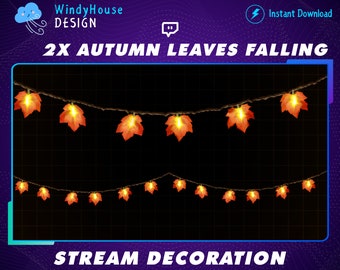 Animated Stream Decoration / Falling Maple Leaves Twitch - Etsy