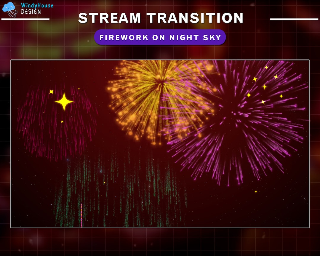 Animated New Year Stream Transition, Firework Twitch Transition, NYE ...