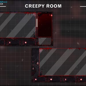 Animated Twitch Full Package Creepy Room, Halloween Room Stream Screens ...