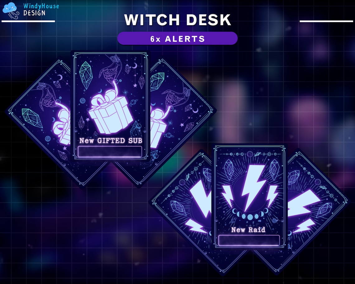 Tarrot Card Twitch Alerts, Stream Elements Alerts, Witchy Aesthetics ...