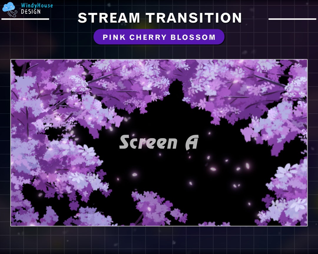 Pink Sakura Stream Transition, Cherry Blossom Transition, Sakura Explode, Twitch OBS Scenes ...