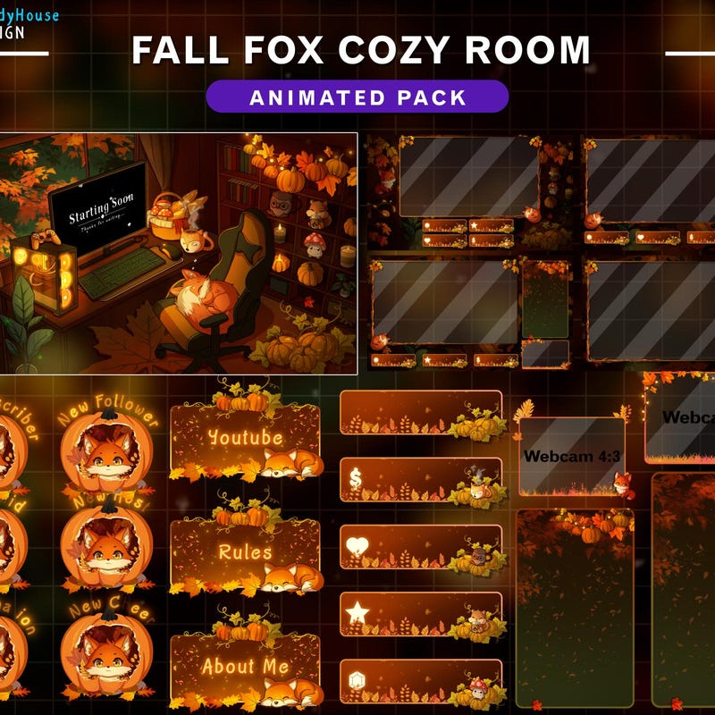 Autumn Leaves Twitch Overlay - Etsy