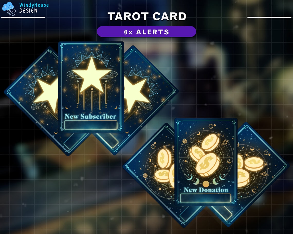 Tarrot Cards Twitch Alerts, Stream Elements Alerts, Witchy Aesthetics ...