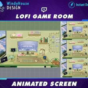 Cozy Twitch Overlay Stream Package, Cozy Room Stream Overlay, Day Theme ...
