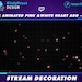 2x Animated Stream Decoration Heart Overlay, Valentine's Overlay, Love ...