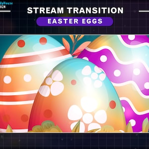 Easter Eggs Stream Transition, Twitch OBS Scenes Stinger, Twitch ...