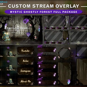 Custom Animated Twitch Overlay Stream Package – Game Room & Streamer ...