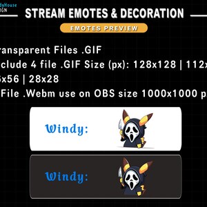 Animated Pikachu Assassin Twitch Emote, Pikachu Emotes, Halloween ...