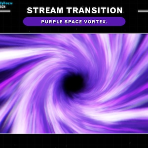 Purple Vortex Energy Transition, Space Vortex Stream Stinger Transition ...