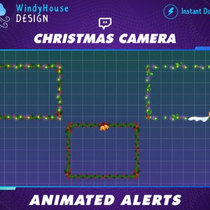 6x Animated Christmas Webcam Overlays, Xmas Cute Facecam, Cute Custom ...