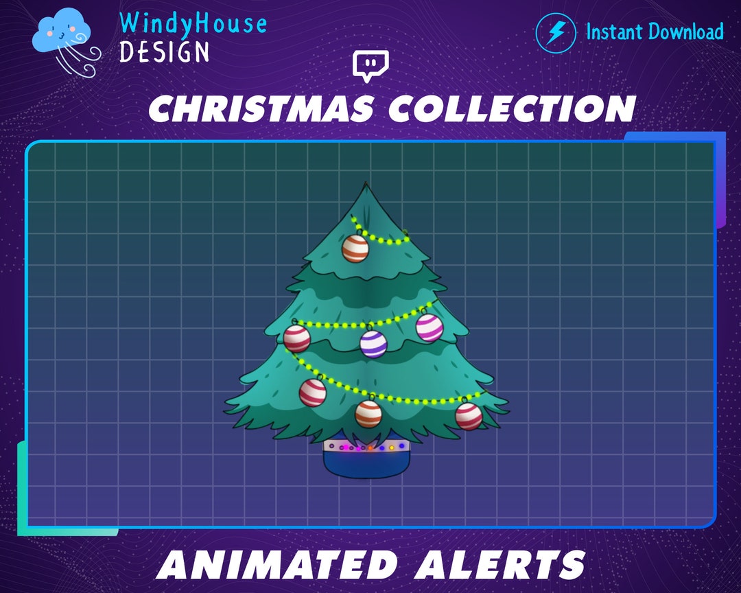 Animated Christmas Tree - Xmas Collection Stream Decoration, Noel ...