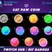 12x Colorful Coin Twitch Sub Badges, Money Bit Badges Set, Twitch Tier ...