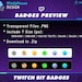 12x Colorful Coin Twitch Sub Badges, Money Bit Badges Set, Twitch Tier ...