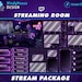 Animated Streaming Room Twitch Stream Package, Game Room Twitch Overlay ...