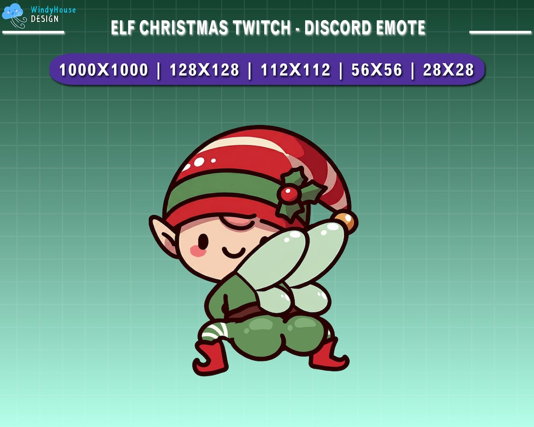 Animated Elf Christmas Butt Shake Twitch Emotes, Cute Xmas Dancing ...