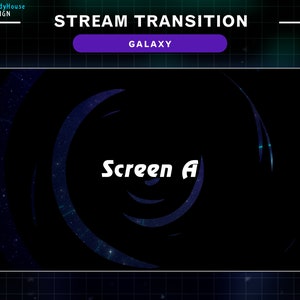 Stream Transition Starburst Galaxy, Twitch Transition Galaxy Planet for ...