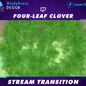 2x Four-leaf Clover Stream Transition, Three-leaves Transition, Leaf ...