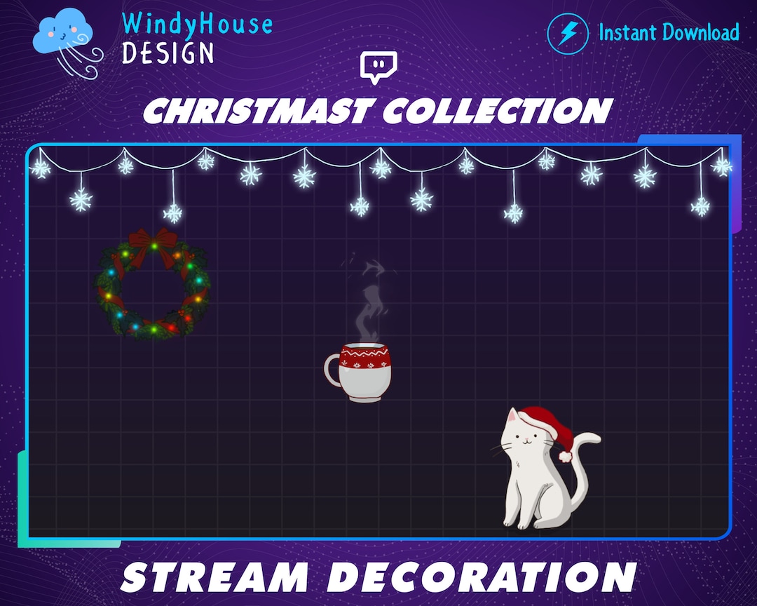 Animated Christmas Collection Stream Decoration, Christmas Tree, Ginger ...