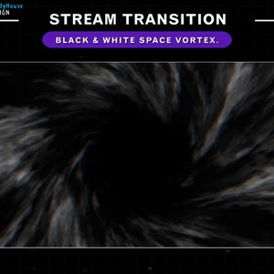 Black White Vortex Energy Transition, Space Vortex Stream Stinger ...