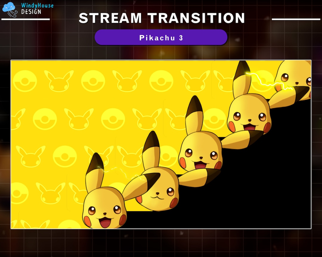 Pikachu Stream Transition, Pokemon Ball Transition, Twitch OBS Scenes ...