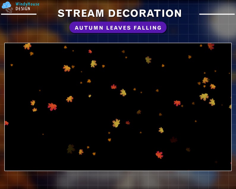 Animated Autumn Fall Leaves Stream Decoration - Maple Leaves Falling ...