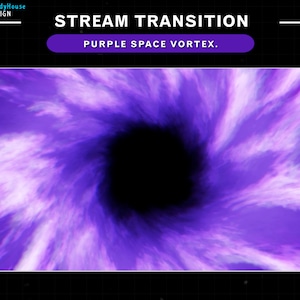 Purple Vortex Energy Transition, Space Vortex Stream Stinger Transition ...